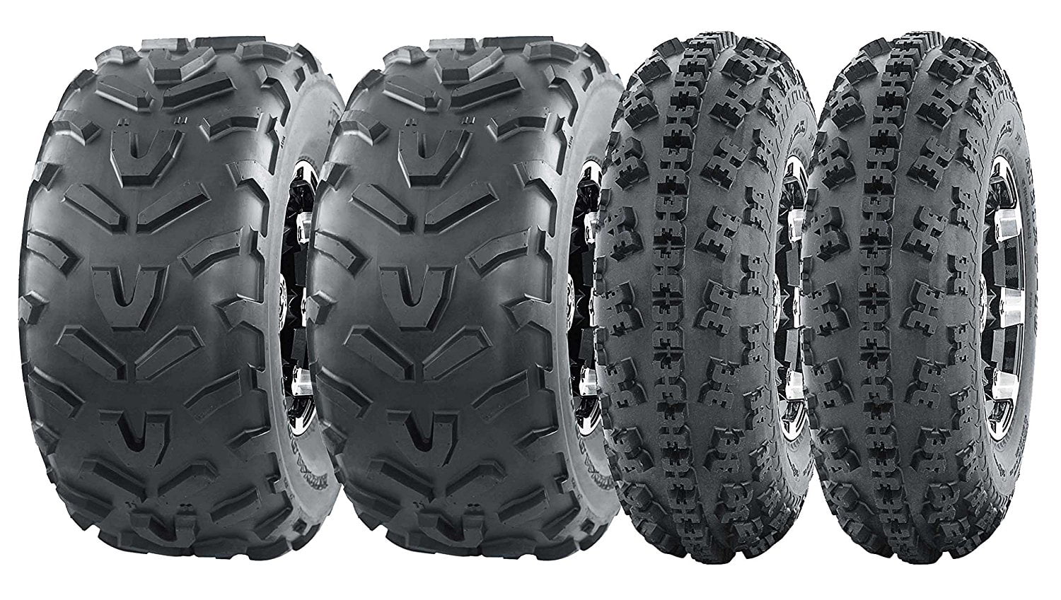 Set of 4 New Sport ATV Tires AT 23x7-10 Front & 22x11-10 Rear /6PR ...
