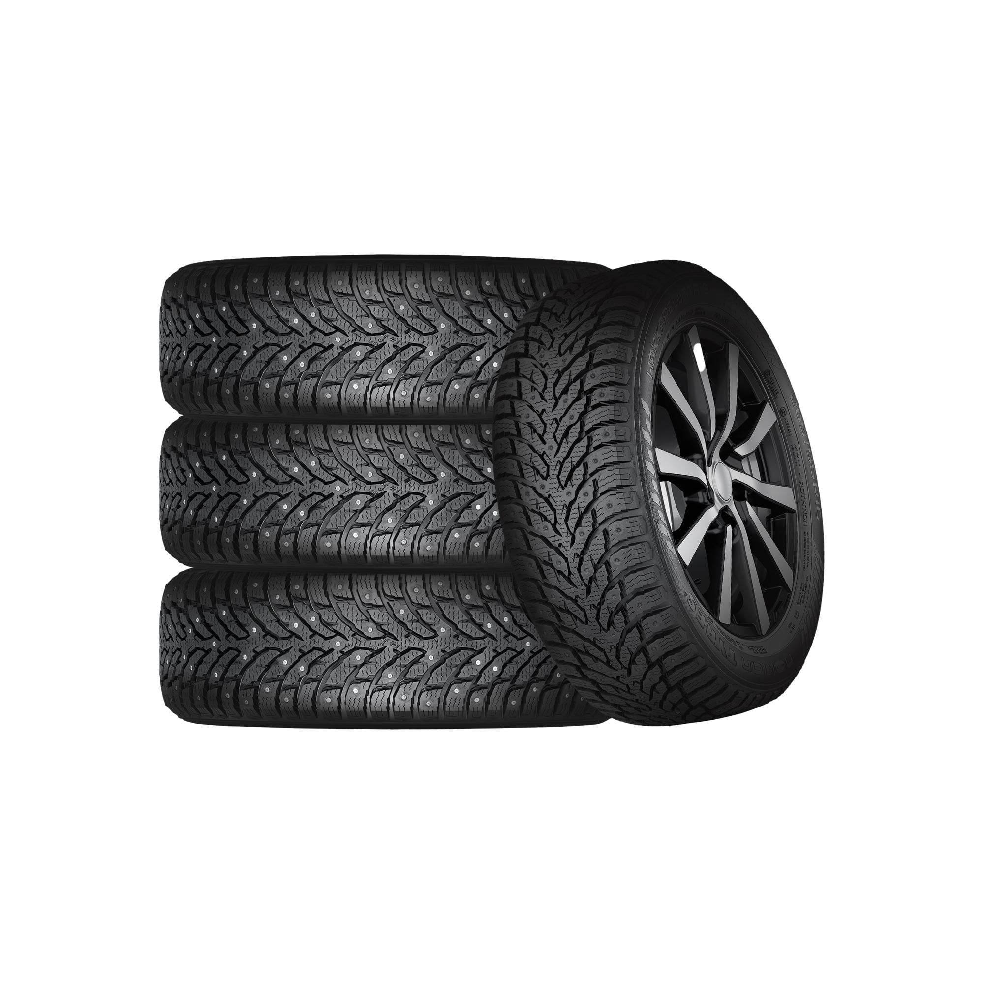 Set of 4 Nokian Hakkapeliitta 9 Studded 195/65R15 95T XL Tires Fits ...