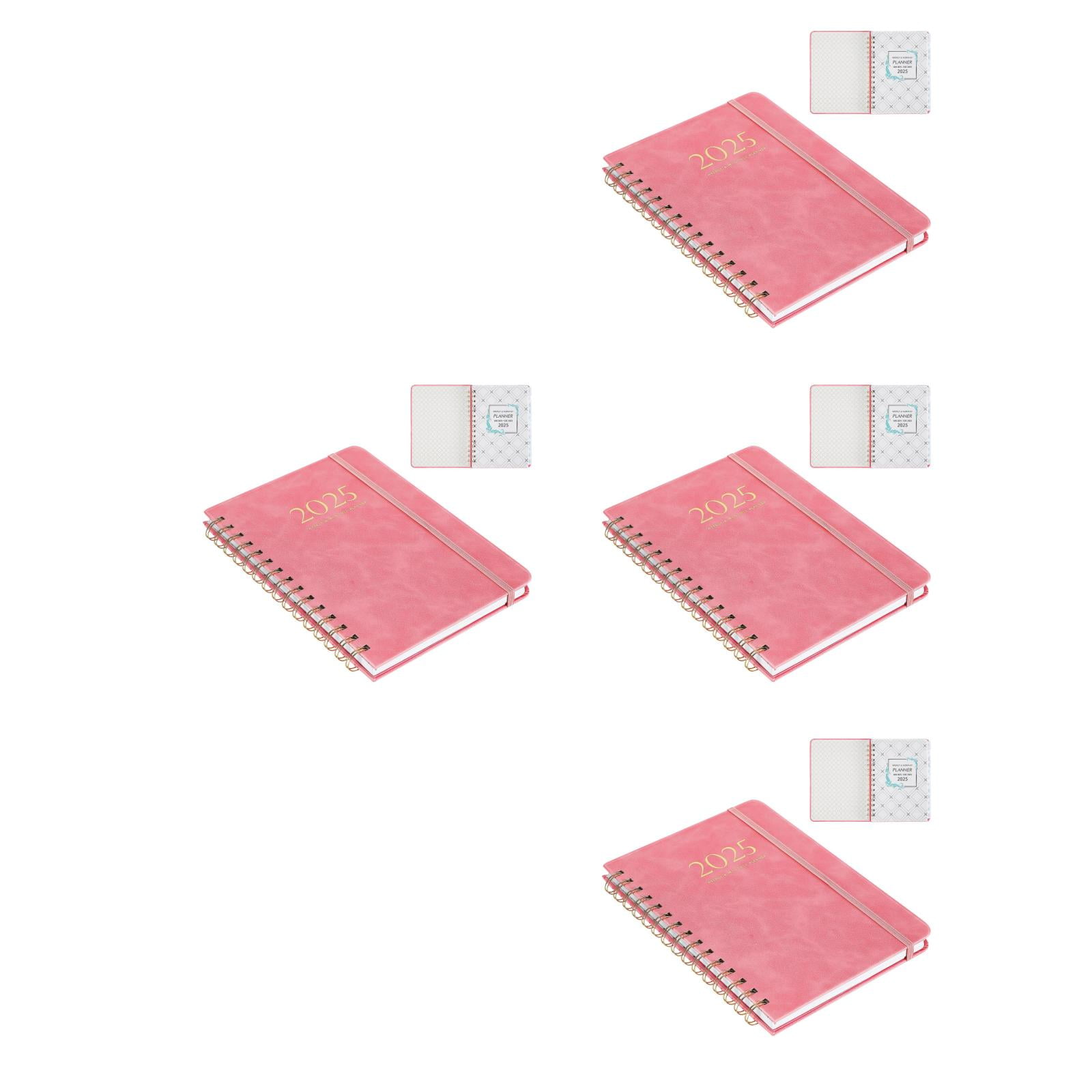 Set of 4 Notebook Assignment Week College Planner Planning Student Pink ...