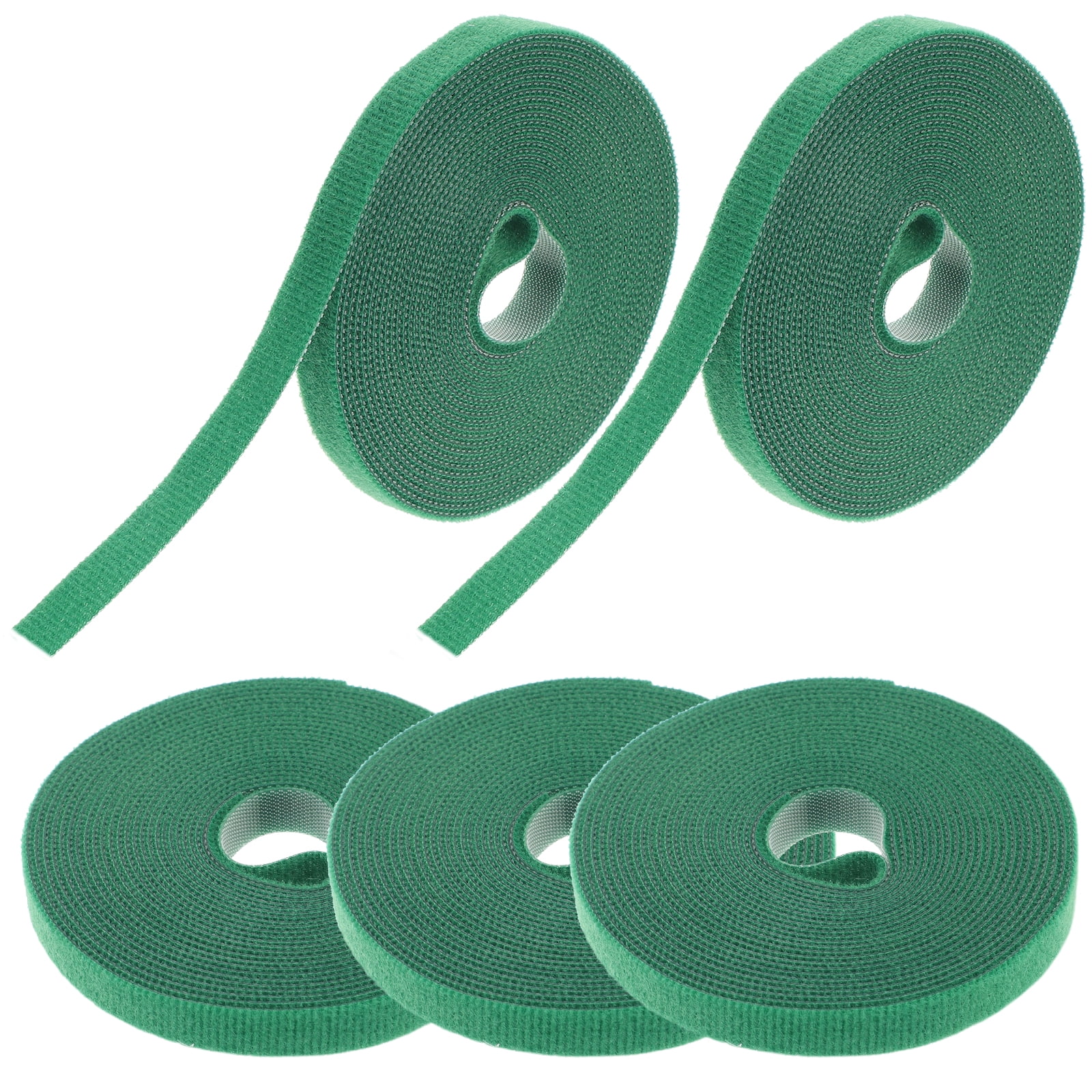 Set of 4 Organizing Hook Loop Strips Cable Ties Adhesive Cord Green ...