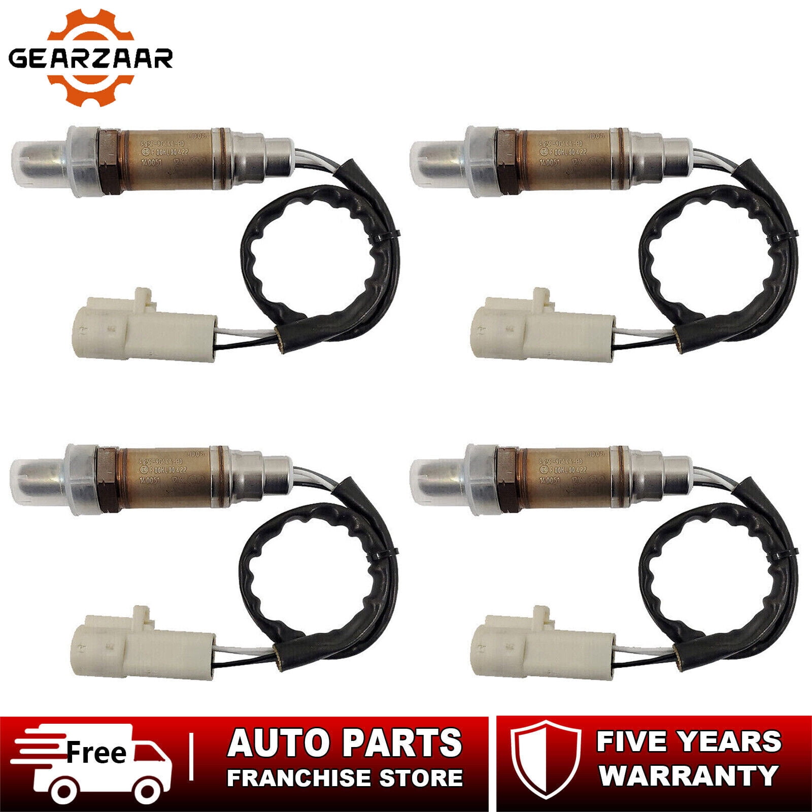 Set of 4 Oxygen O2 Sensor UP+Downstream For Ford F150 Pickup 4.2 4.6 5 ...