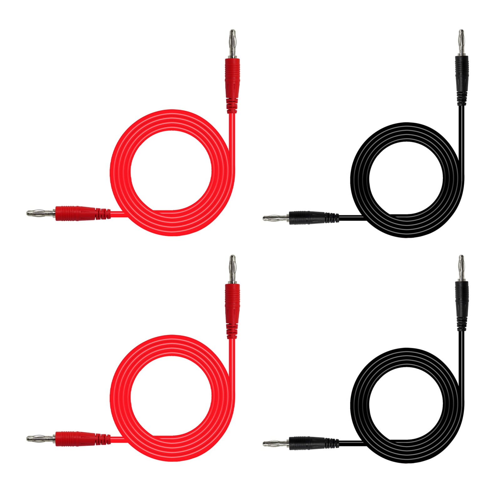 Set of 4 PVC-Coated Banana Plugs Adapters Featuring Easy Installation ...