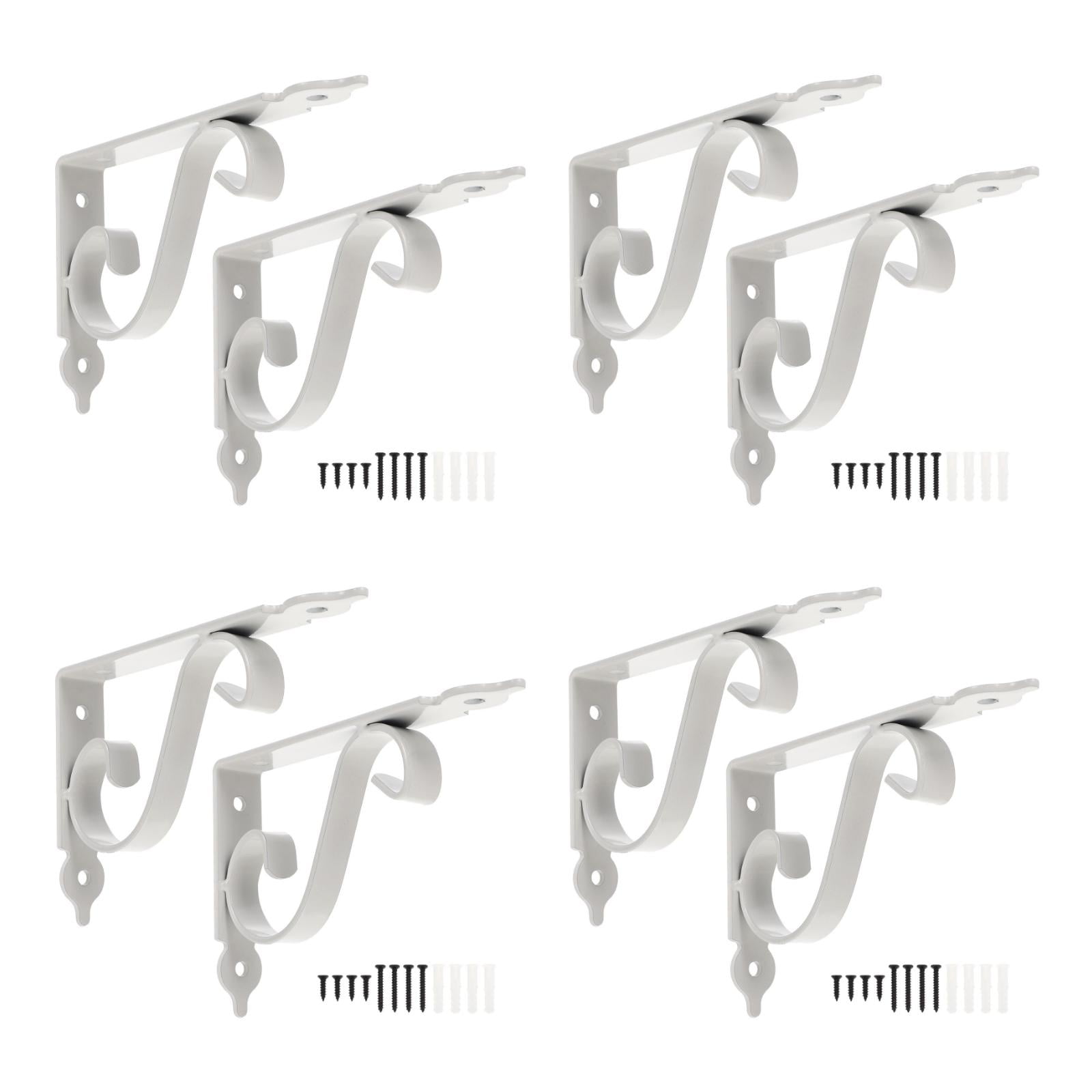 Set of 4 Pallet Bracket Decorative Shelf Brackets Clothes Shelves Plant ...