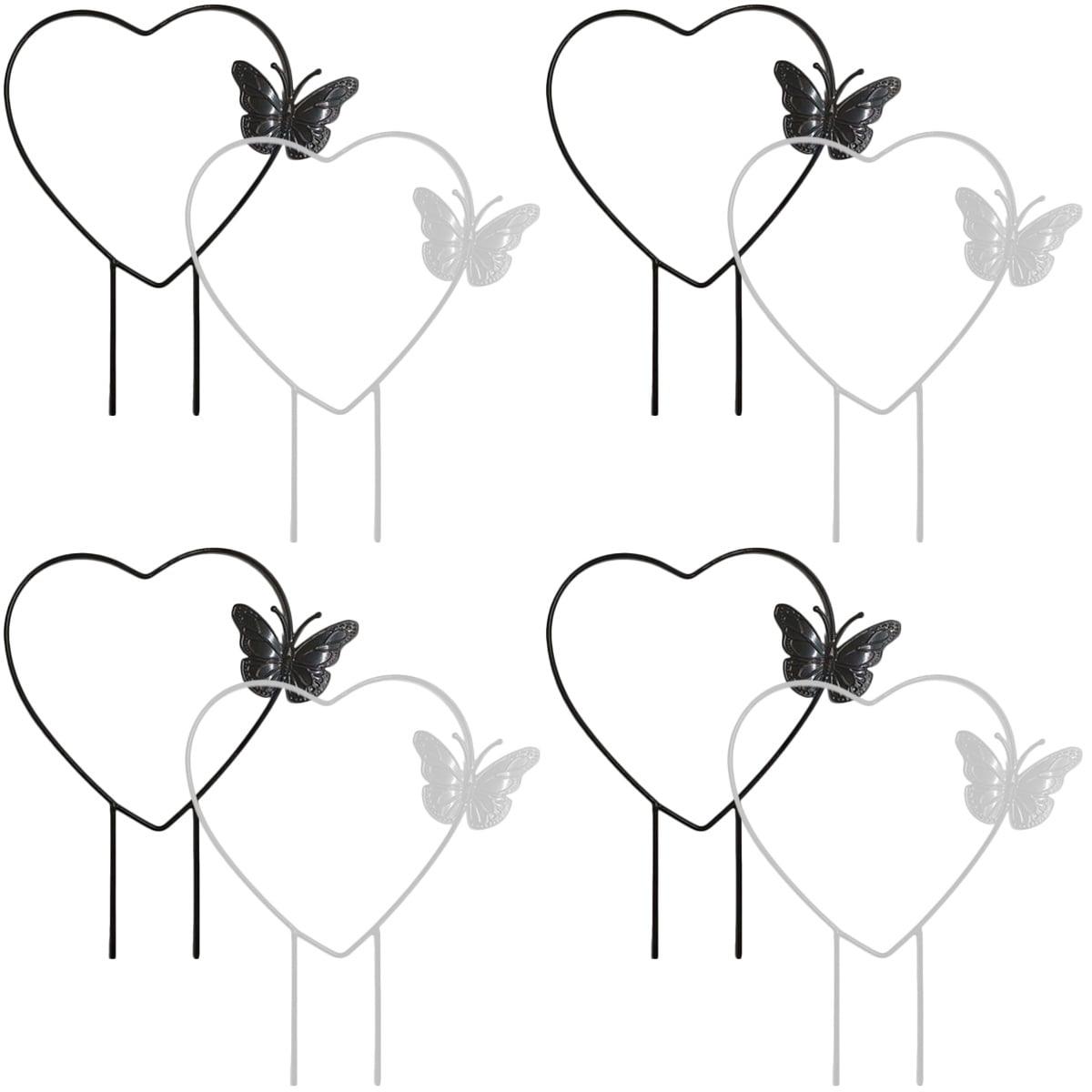 Set of 4 Pans Plant Support Stake Climbing Trellis - Walmart.com