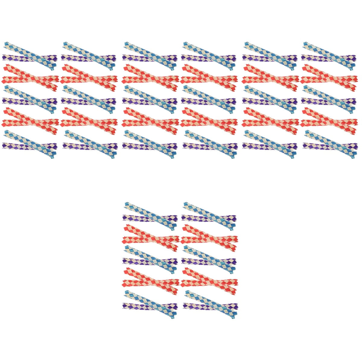 Set of 4 Parrot Gnawing Braided Tube Toy Birthday Party Favor Pinata ...