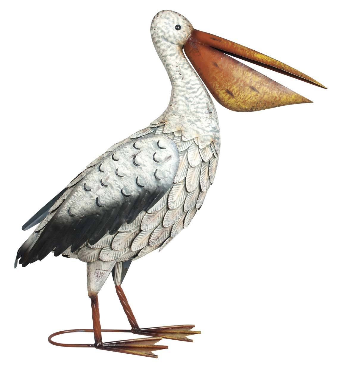 Set of 4 Pelican Metal Garden Sculpture - Walmart.com