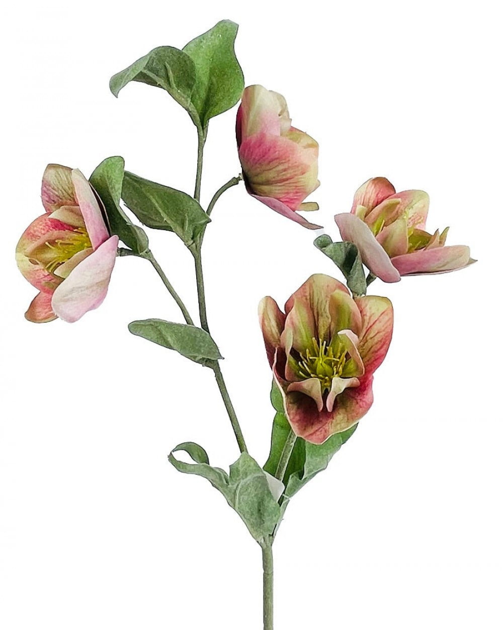 Set of 4 Pink Hellebores Spray Artificial Flower - Walmart.com