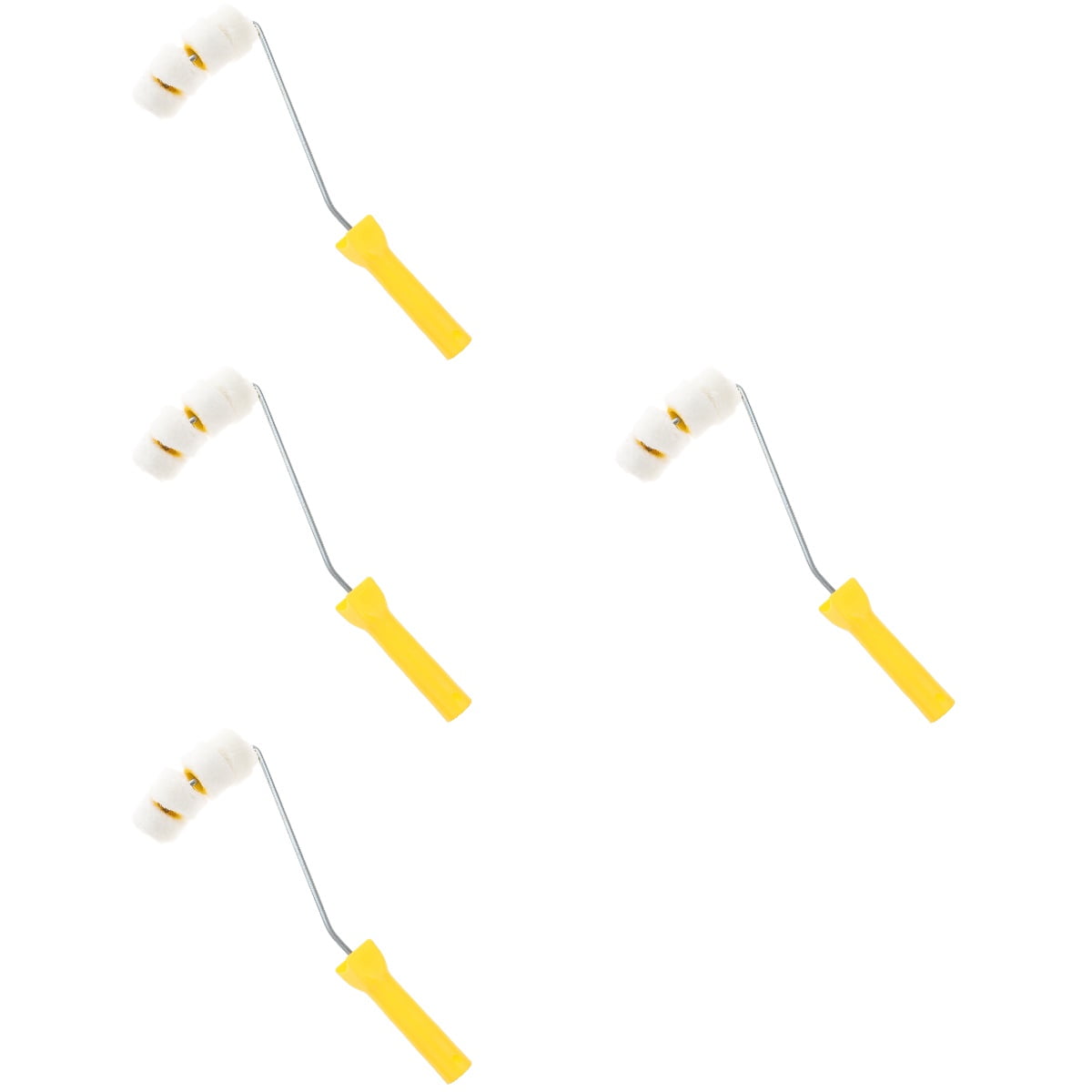 Set of 4 Pipe Brush Rollers Small Paint Roller Pipe Paint Roller Wall ...
