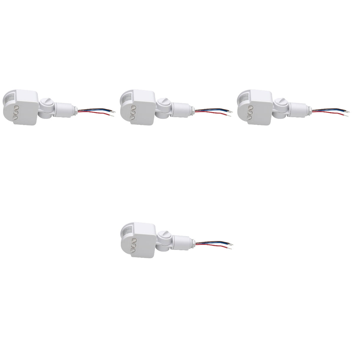 Set of 4 Pir Sensor Outdoor LED Strip Infrared Sensor Light 16X6cm ...