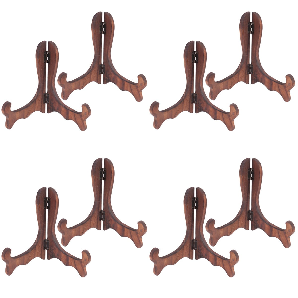 Set of 4 Plate Holder Display Stand Picture Stands for Risers Chip Rack ...