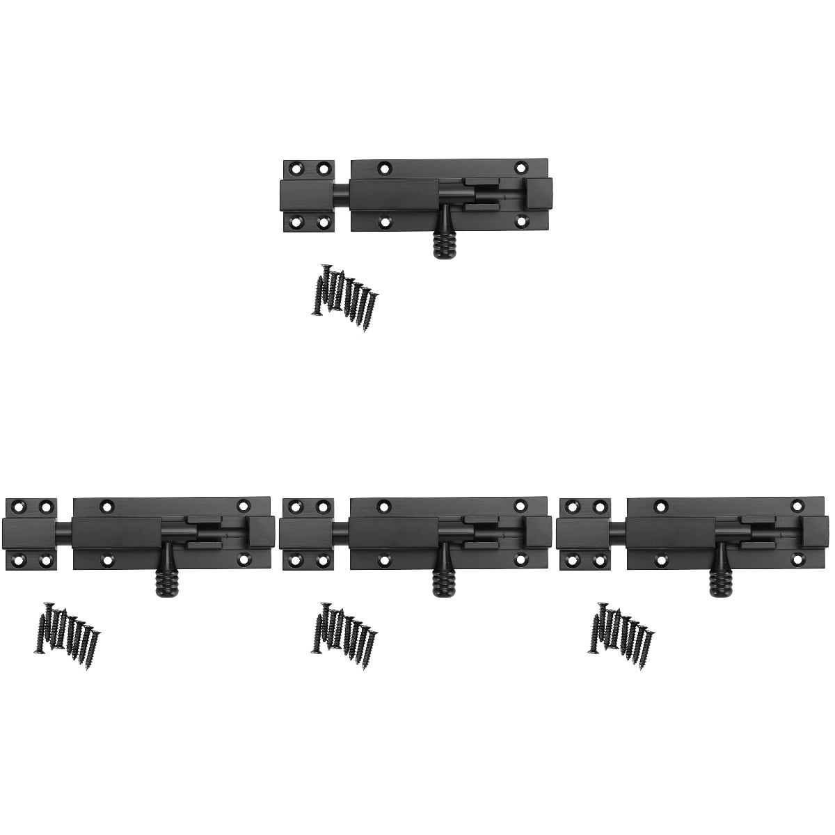 Set of 4 Plug Bolts Sliding Lock Bolt Safety Locks Sliding Door Lock ...