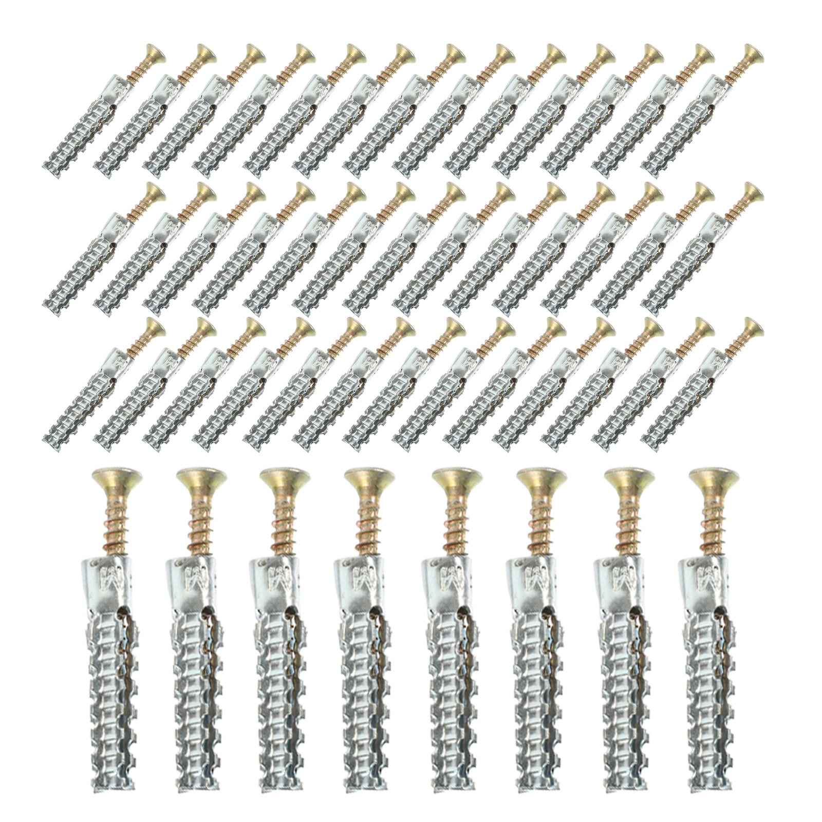 Set of 4 Plug Heavy Steel Wall Anchor Wall Screws 4X0.9X0.9CM - Walmart.com