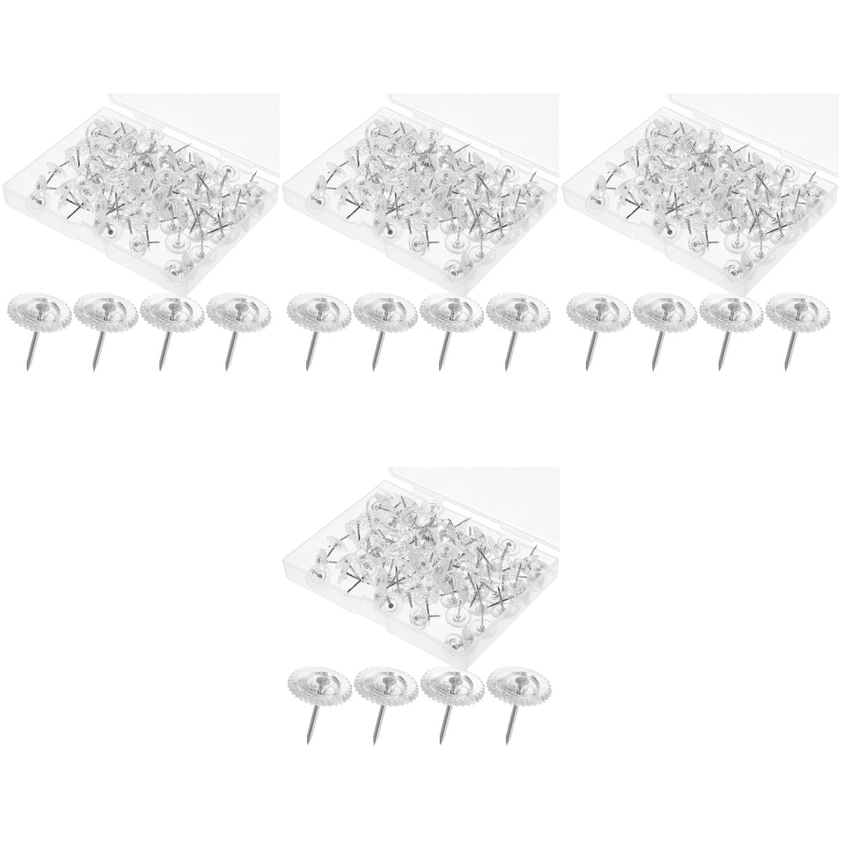 4 Pack Plastic Thumbtack Automatic Felt Tools Blocker Office ...