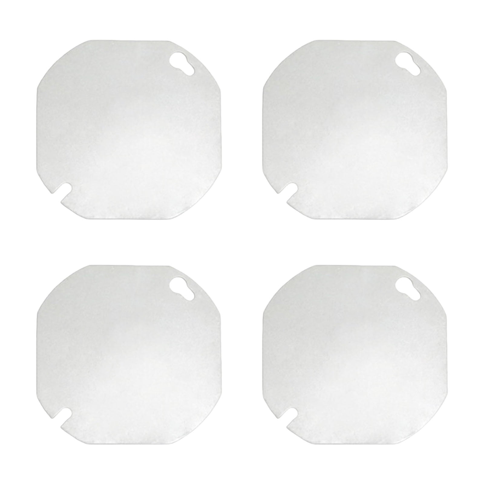Set of 4 Portable Sturdy Metal Junction Box Covers Octagonal Shape ...