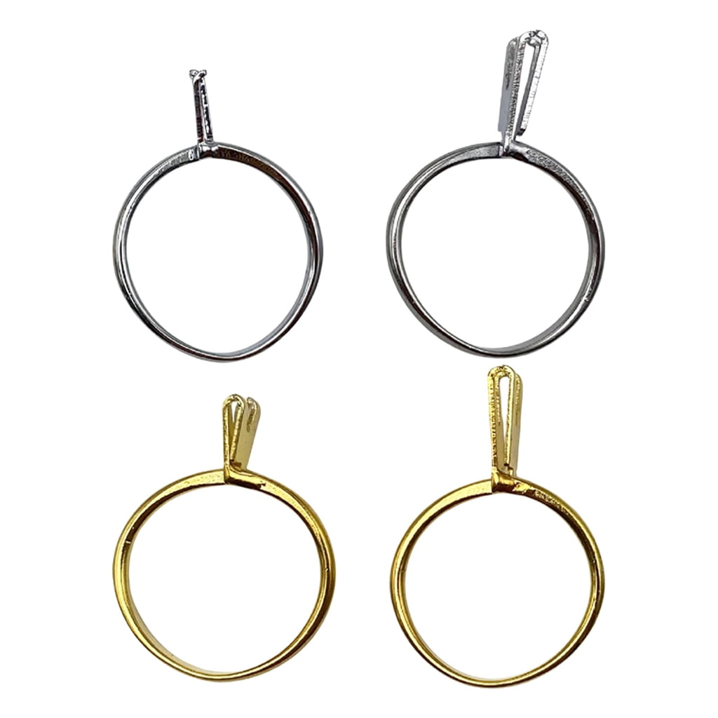 Set of 4 Practical Rings Setting Claw Flexible Size Rings Mounts ...
