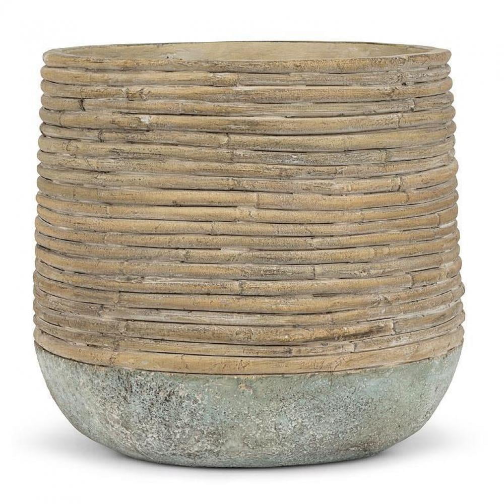 Set of 4 Rattan Wrap Look Planter - Walmart.com