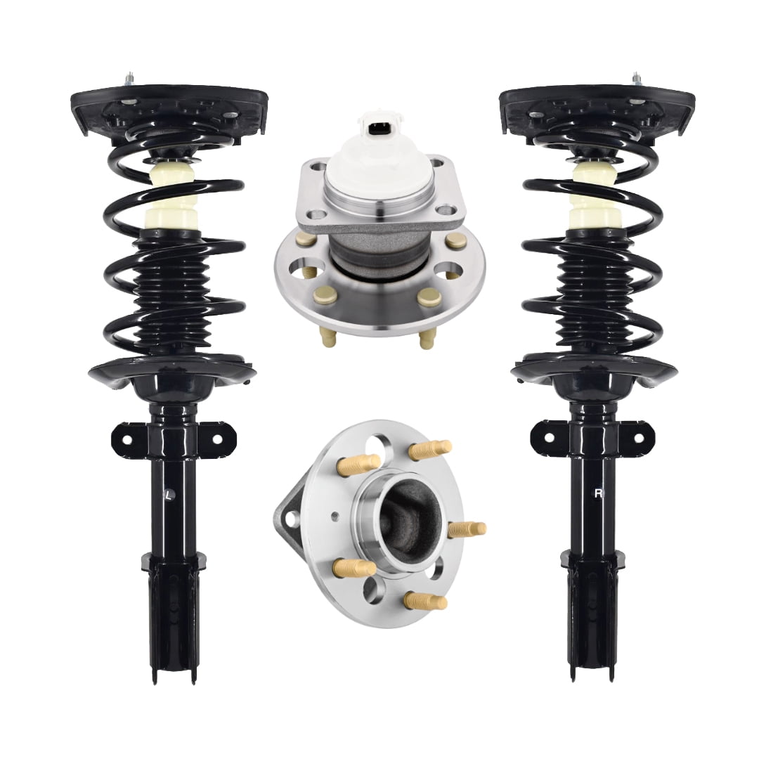 Set of 4 Rear Quick Complete Strut-Coil Spring-Wheel Hub Bearing For ...