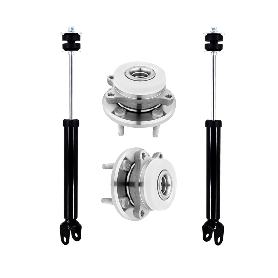 Set of 4 Rear Shock Absorber-Wheel Hub Bearing Assembly For 2009-2019 ...