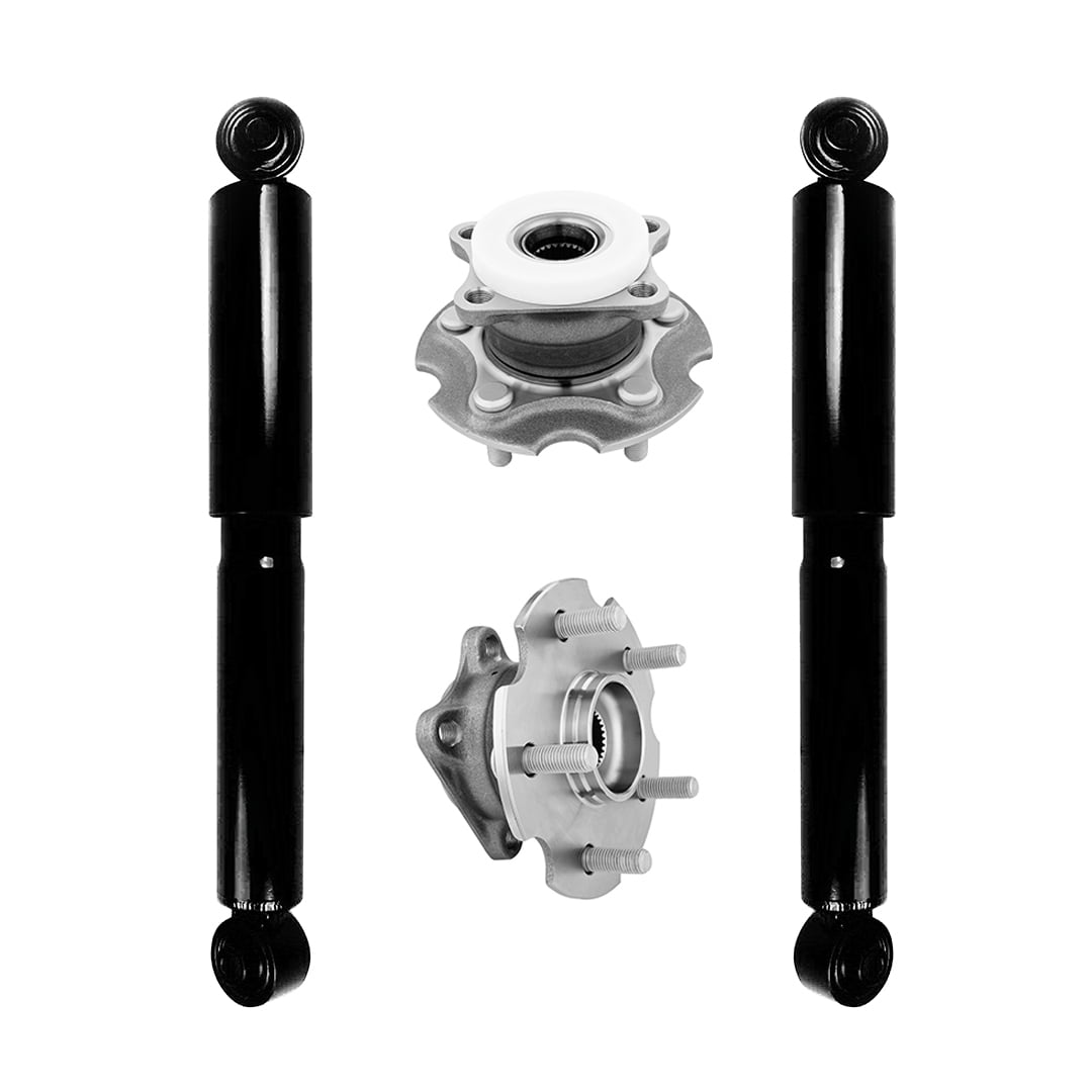 Set of 4 Rear Shock Absorber-Wheel Hub Bearing Assembly For 2018-2021 ...