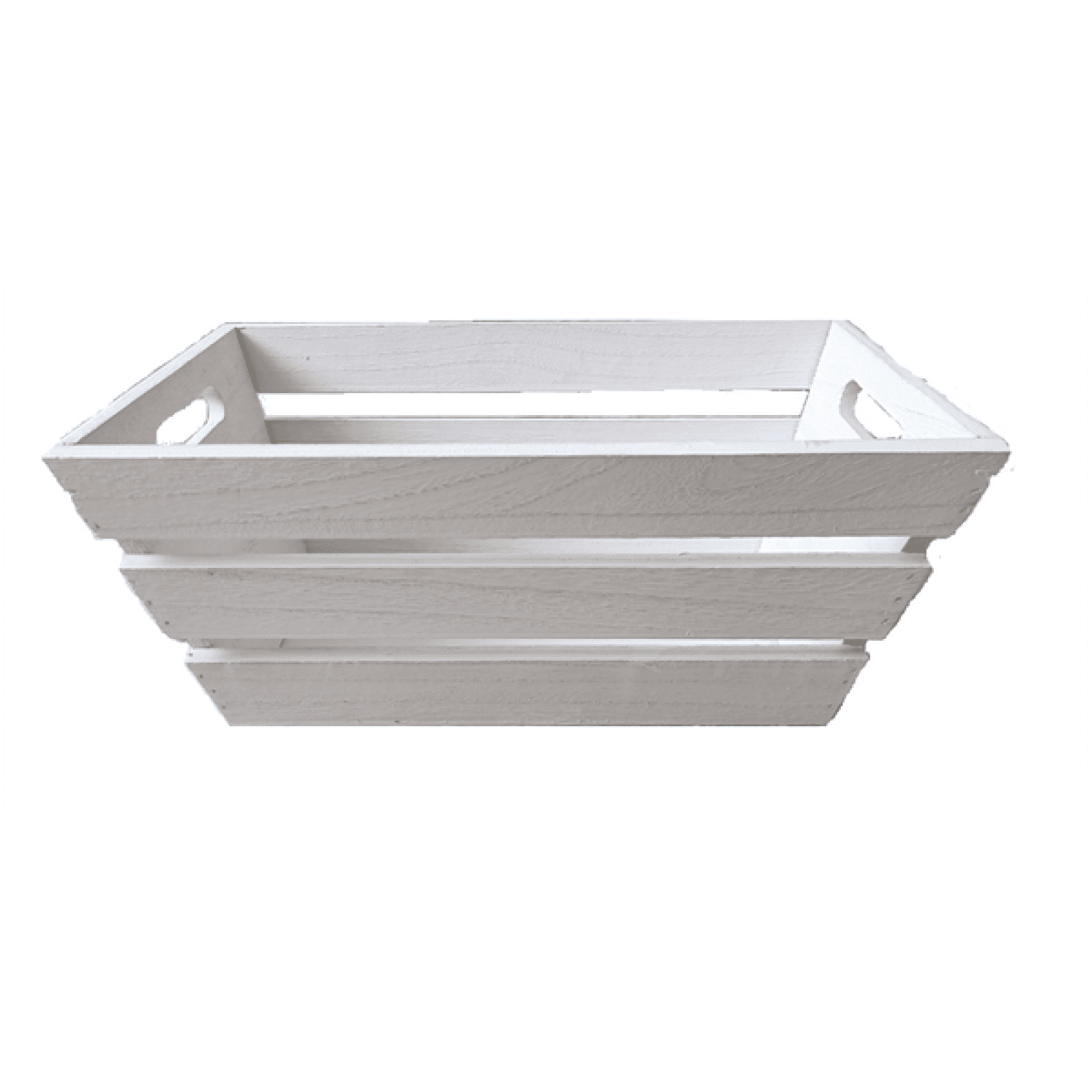 Set of 4 Rectangular Tapered White Wood Crate - Walmart.com