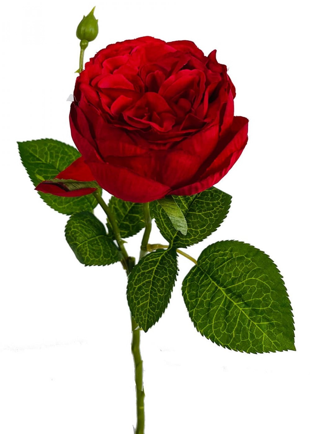 Set of 4 Red English Rose Artificial Flower - Walmart.com