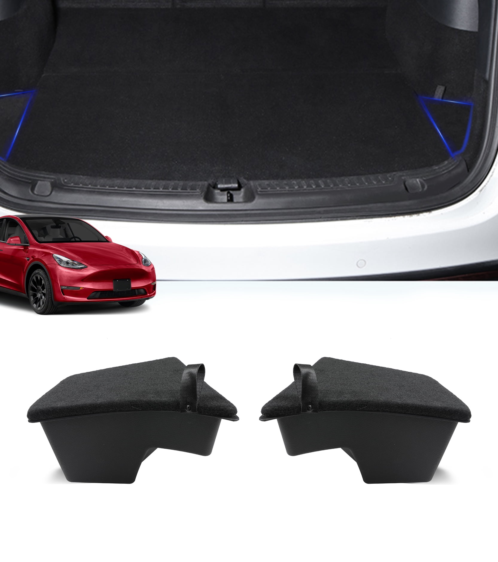 Set of 4 Refresh Edition Trunk Side Bucket For 2023-2025 Tesla 3 with ...