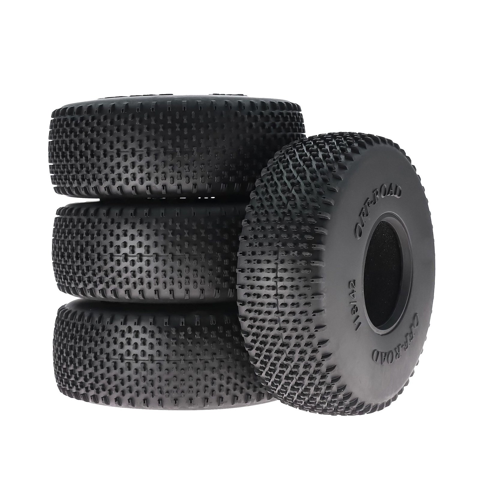 Set of 4 Remote Control Wheel Tires for Crawlers Car Model Rubber Wheel ...