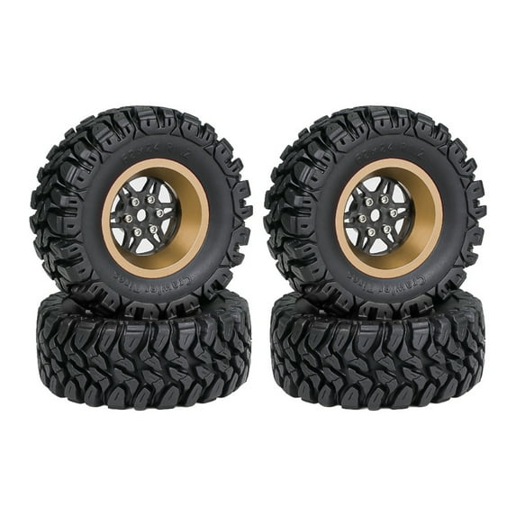 Set of 4 Remote Control Wheel Tires for Crawlers Car Model Rubber Wheel ...