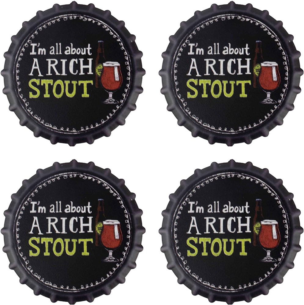 Set of 4 Rich Stout Resin Coasters QGM22632 - Walmart.com