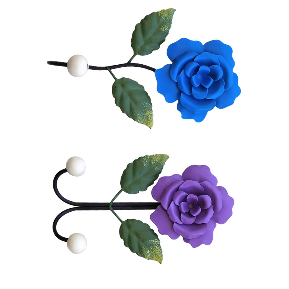 Set of 4 Rose Hook Wall Hanger Storage Hooks Office - Walmart.com