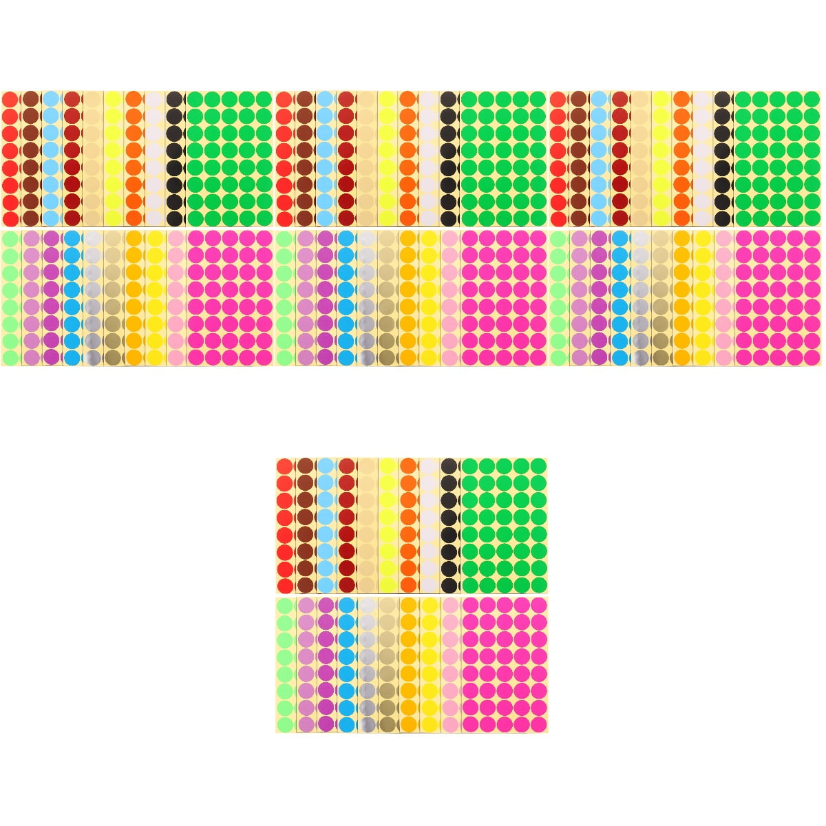 Set of 4 Round Dot Markers Label Sticker Stickers Removable Toddler ...