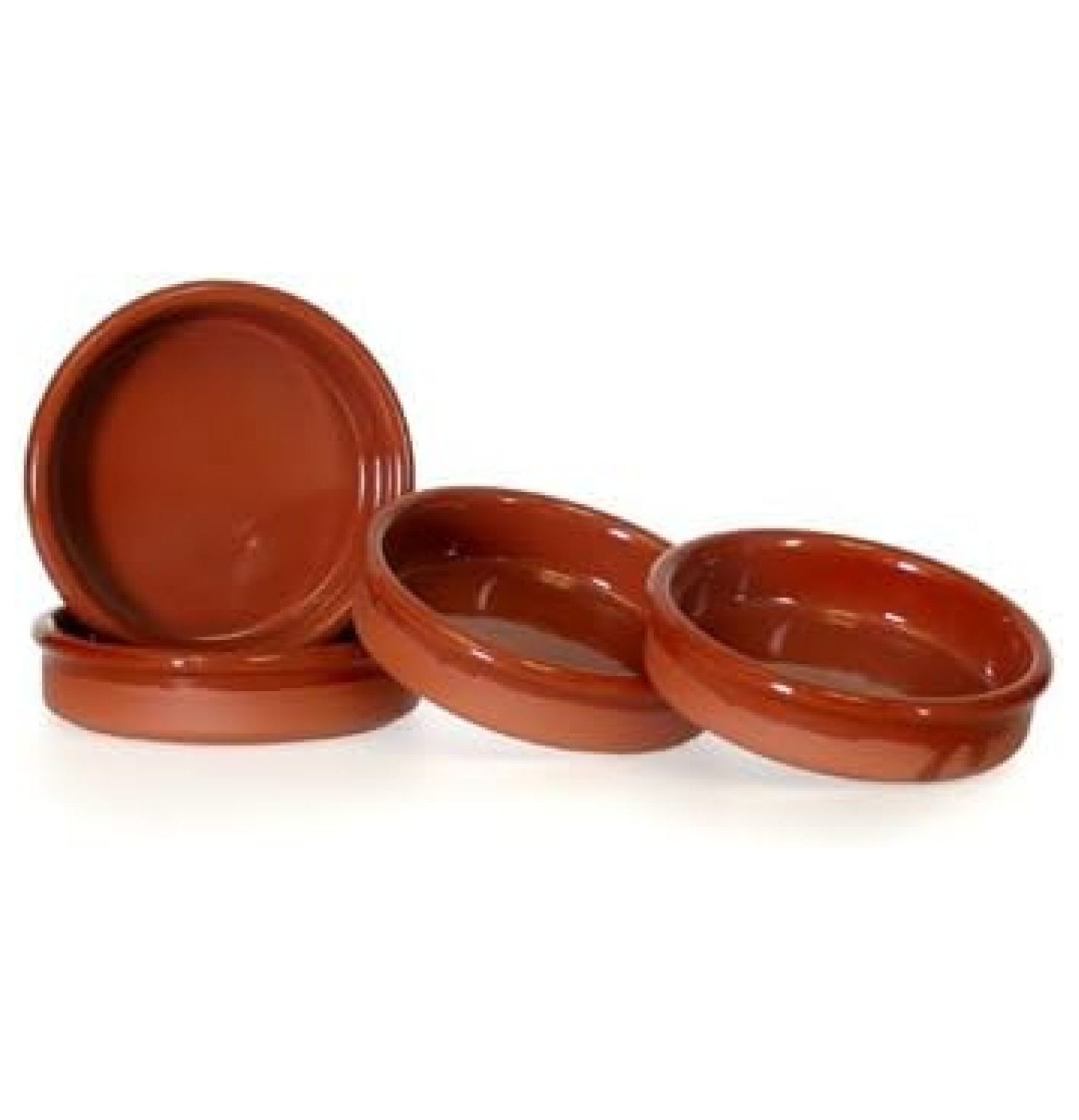 Set of 4 Rustic Cazuela Clay Pans - 4.5 inch/ 12 cm - Walmart.com