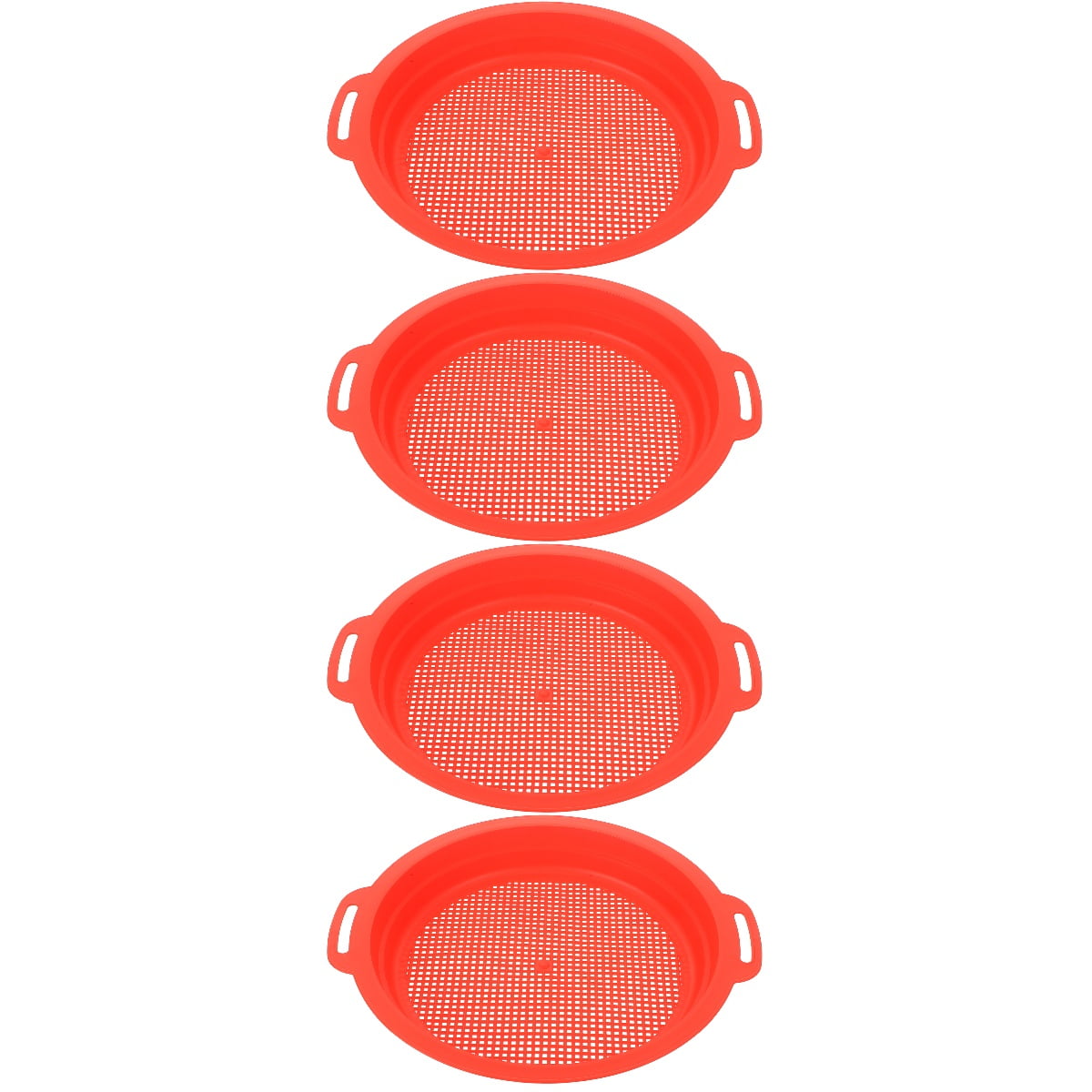 Set of 4 Sand Sifter for Beach Sieves Toys Seashell Child Red - Walmart.com