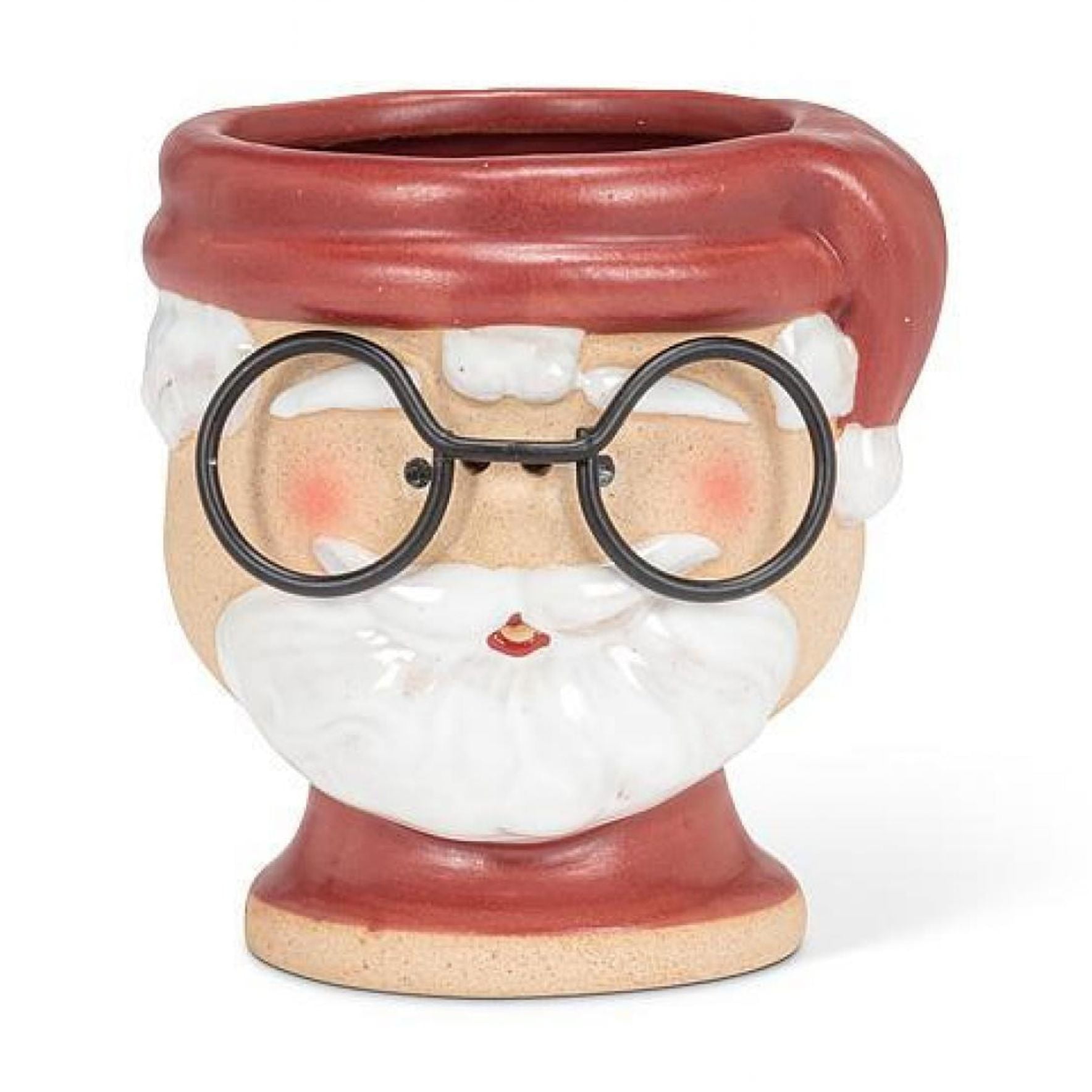 Set of 4 Santa Wearing Glasses Planter - Walmart.com