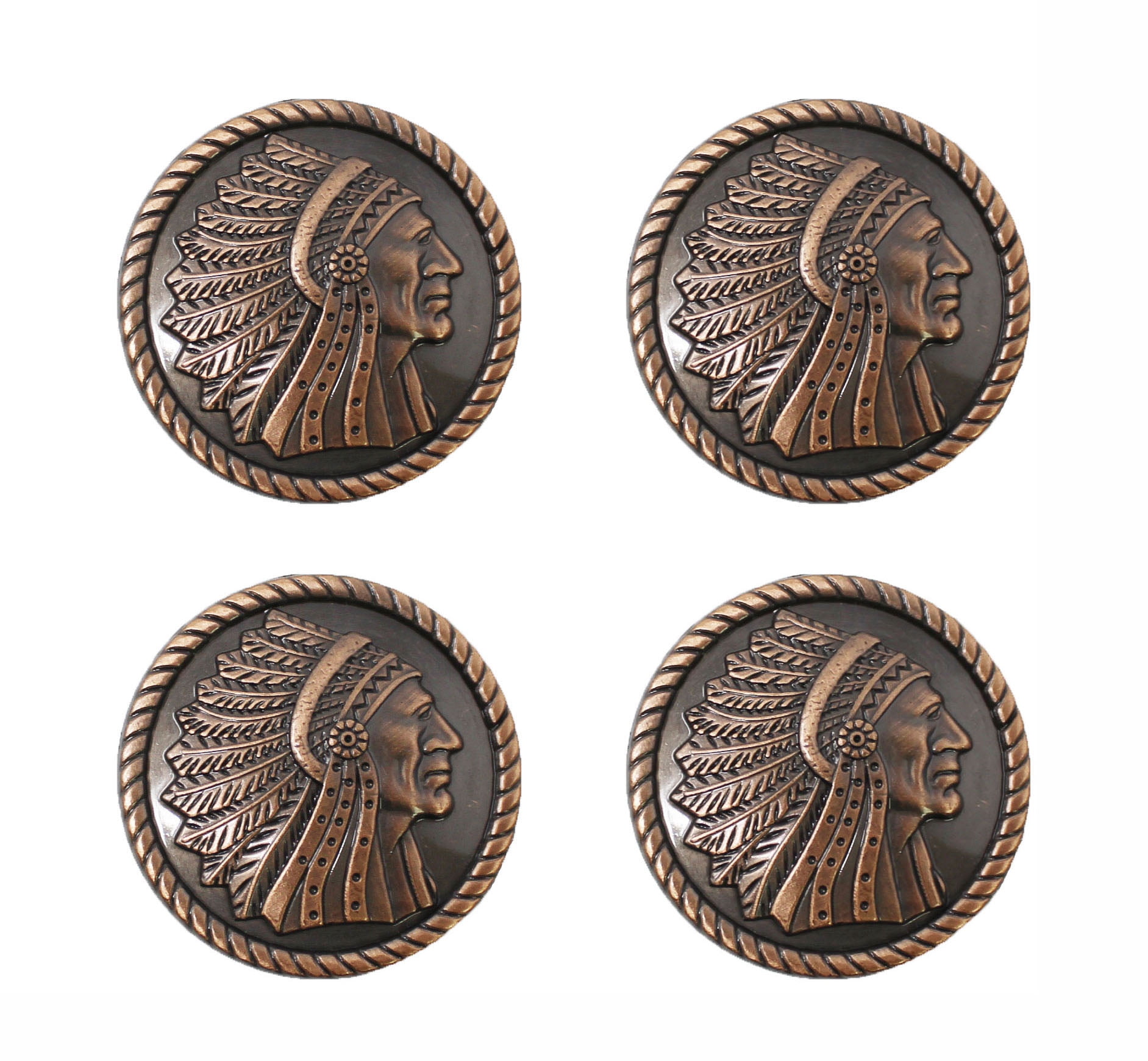 Set of 4 Screw Back 1-1/2