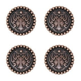 Set of 4 Screw Back Conchos Western Saddle Tack Bridle Bags Belts 1-1/4 ...