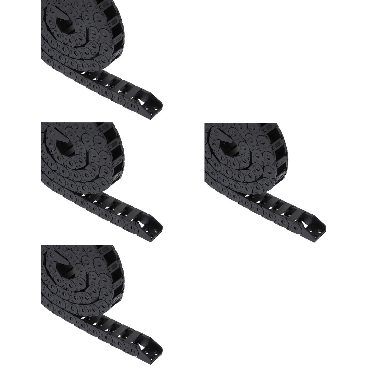 Set of 4 Shell Bling Tanks Chain Reciprocating Movement Cable Carrier ...