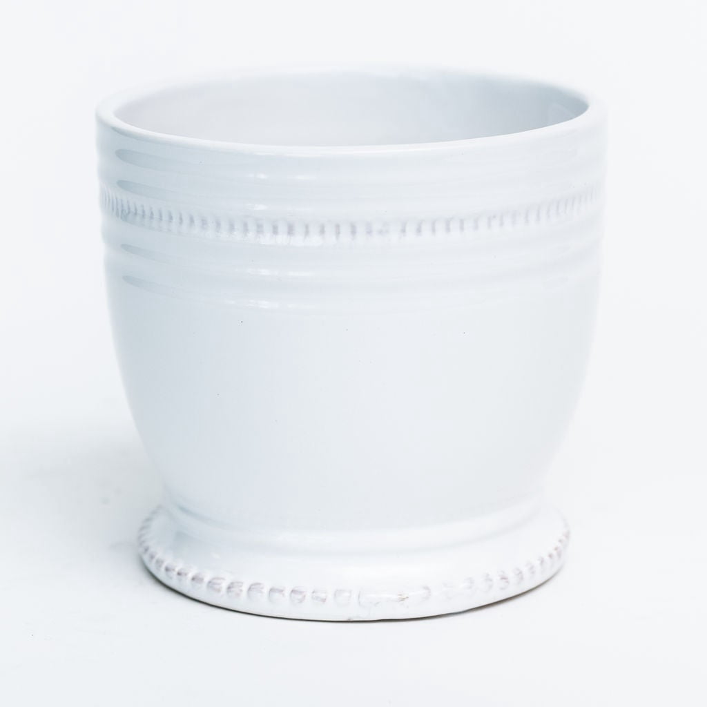 Set of 4 Shiny White Planter - Walmart.com