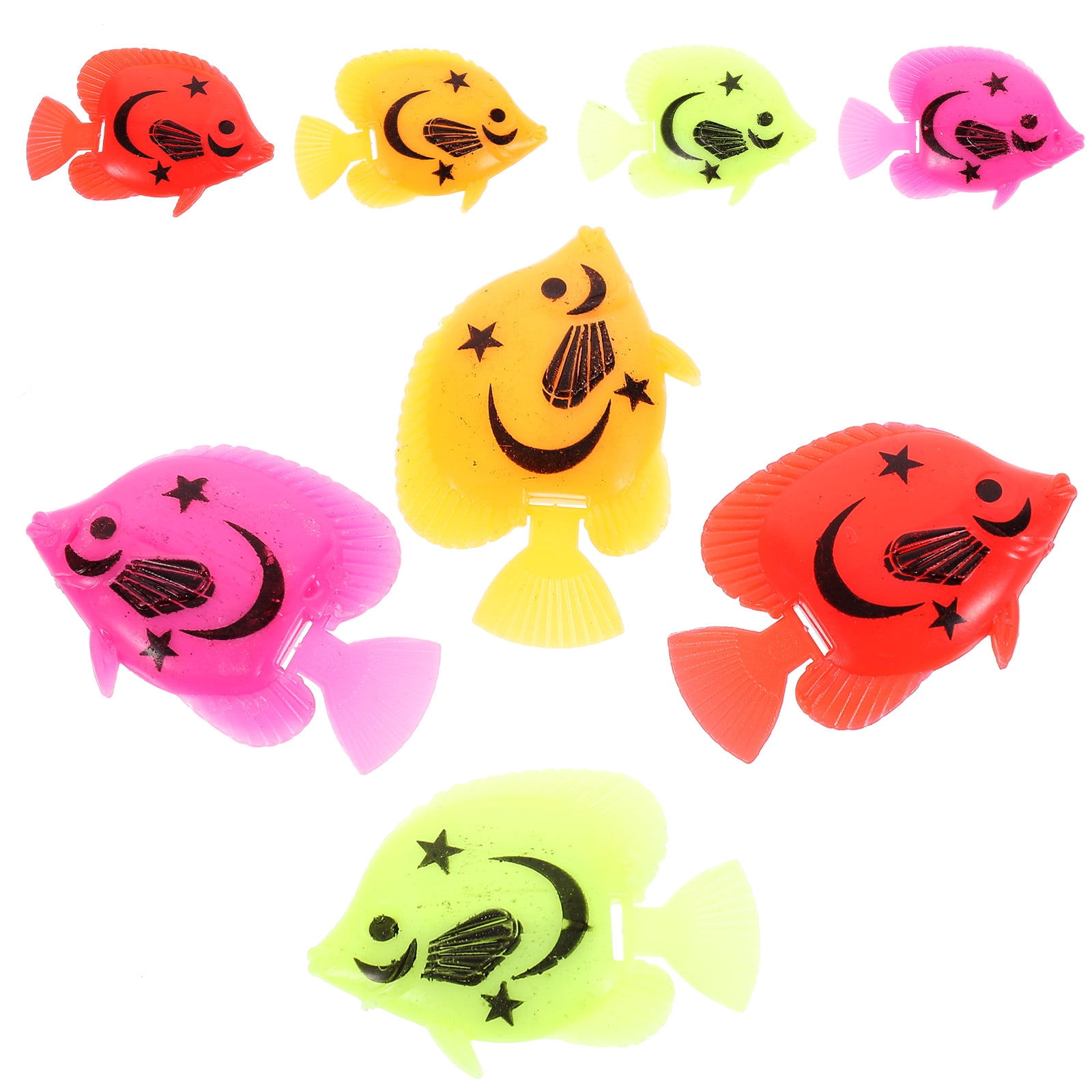 Set of 4 Simulated Fake Fish Plastic Tank Ornamental Toys Child ...