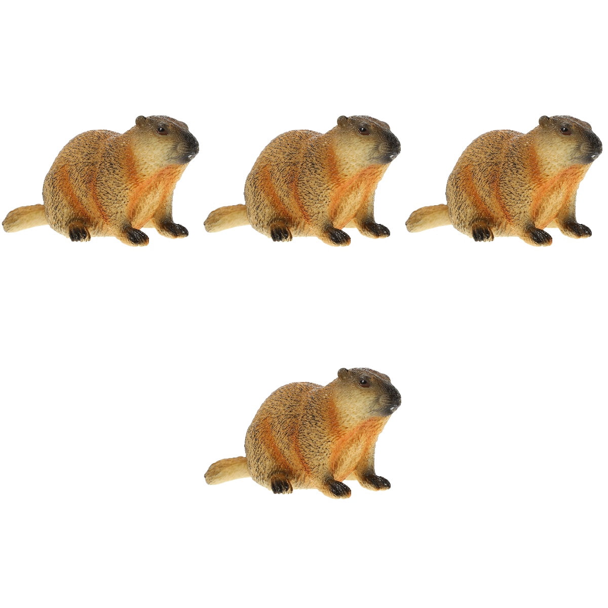 Set of 4 Simulated Wild Animals Realistic Ornament Funny Toy - Walmart.com