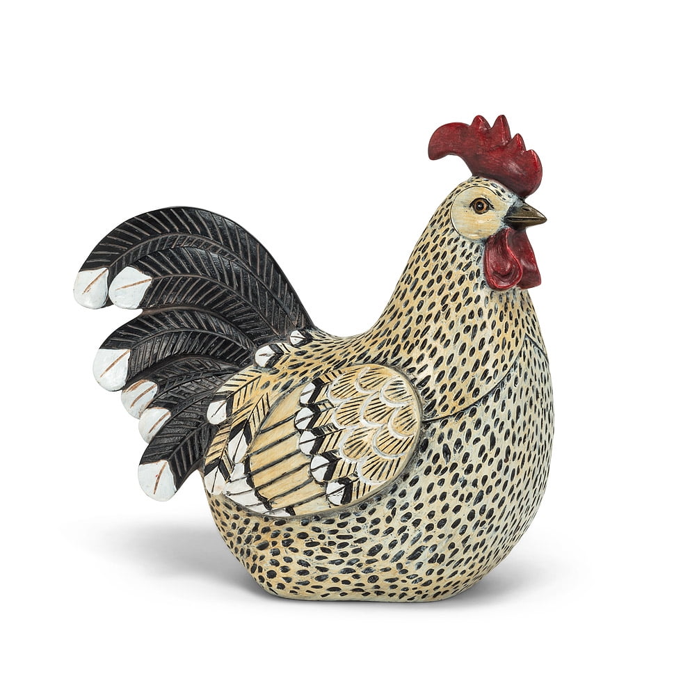 Set of 4 Sitting Rooster - Walmart.com