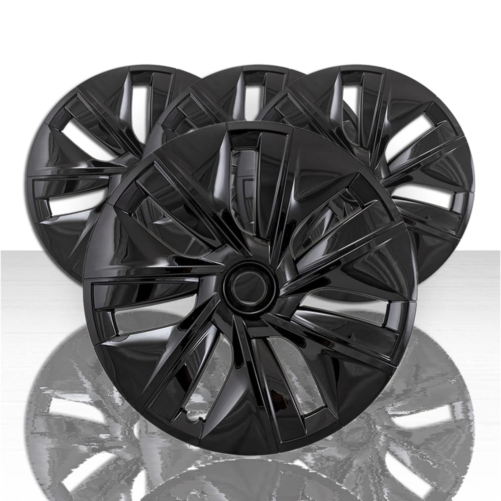Set of 4 Snap-On Gloss Black 19" Wheel Covers w/Center Cap for 2018 ...