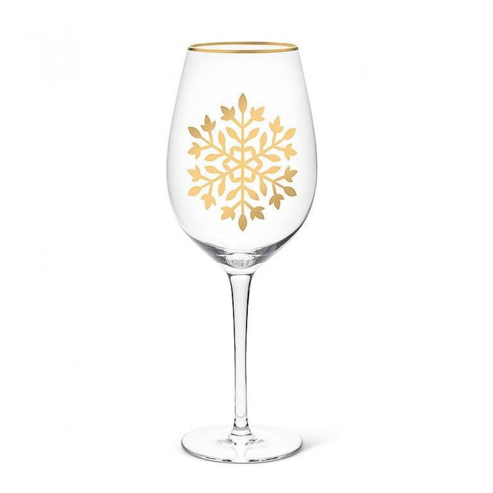 Set of 4 Snowflake Goblet Glass - Walmart.com