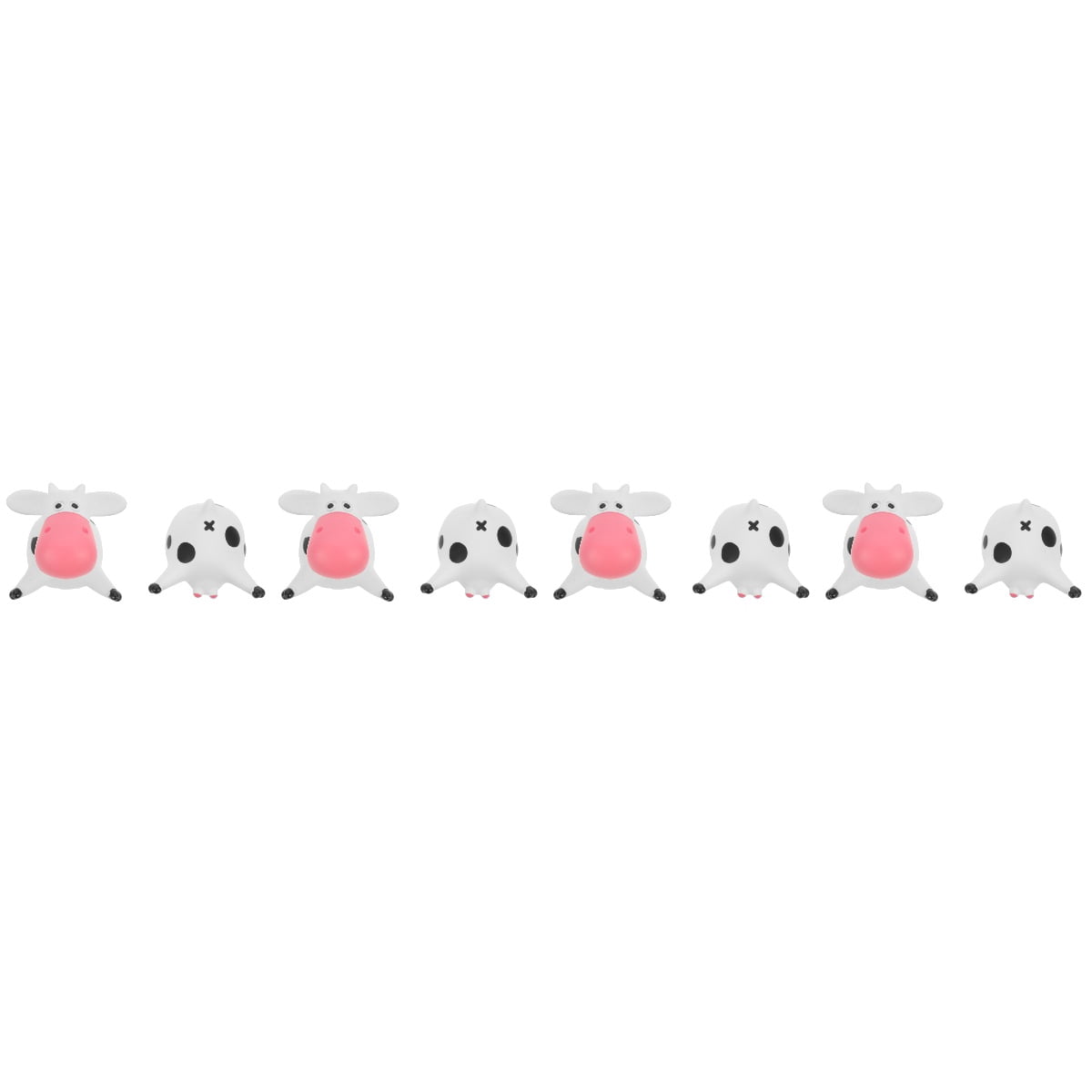 Set of 4 Soft Toy Kids Fridge Magnets Cow Creative Whiteboard Office ...