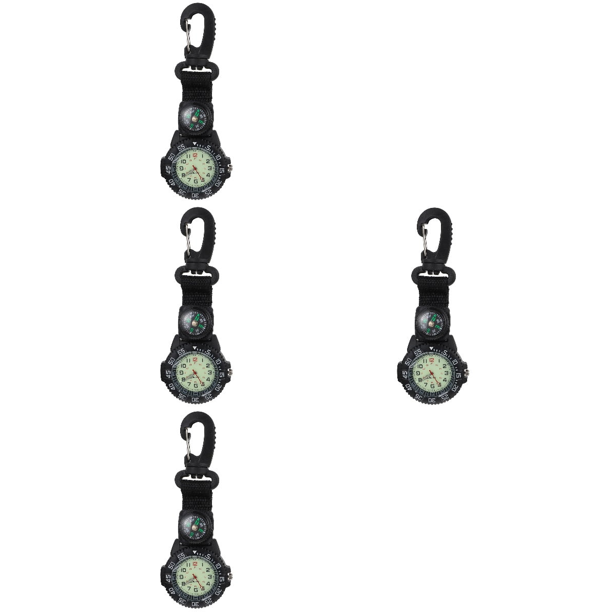 Set of 4 Sports Pocket Watch Mens Wallet Backpacker Clip Watch Nurse ...