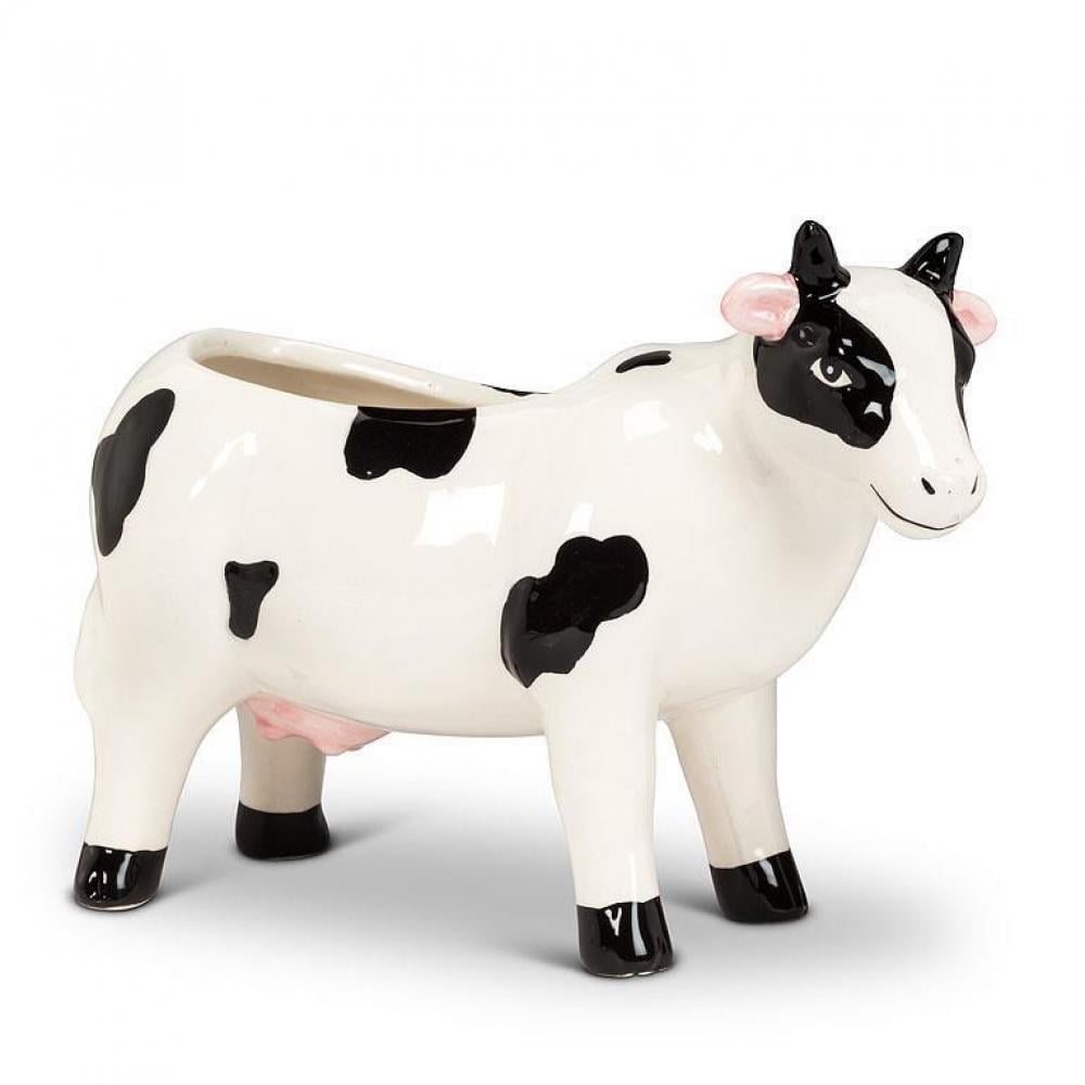 Set of 4 Spotted Cow Planter - Walmart.com
