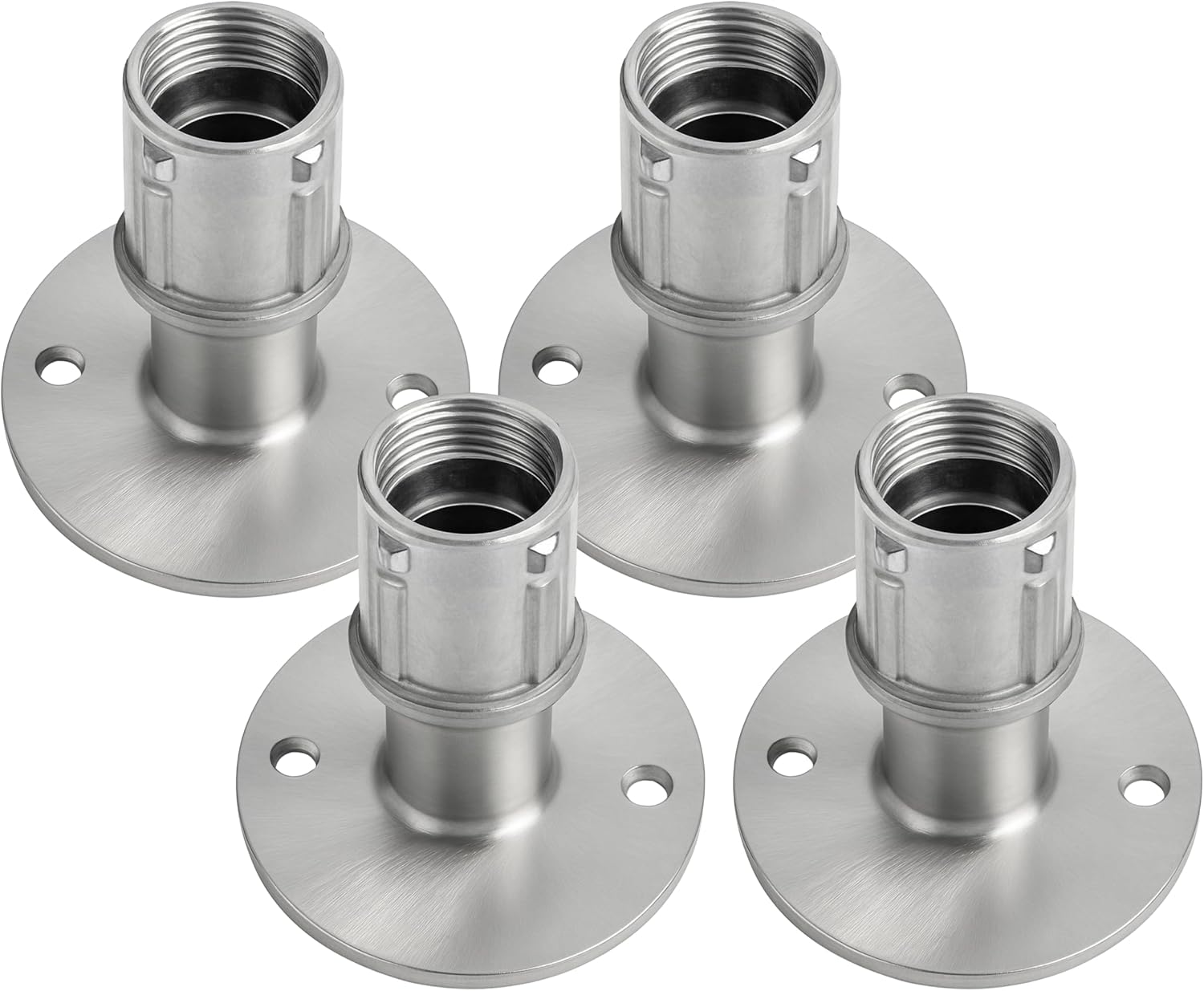 Set of 4 Stainless Steel d Feet 1” Adjustable w/ 3-1/2” Diameter for ...