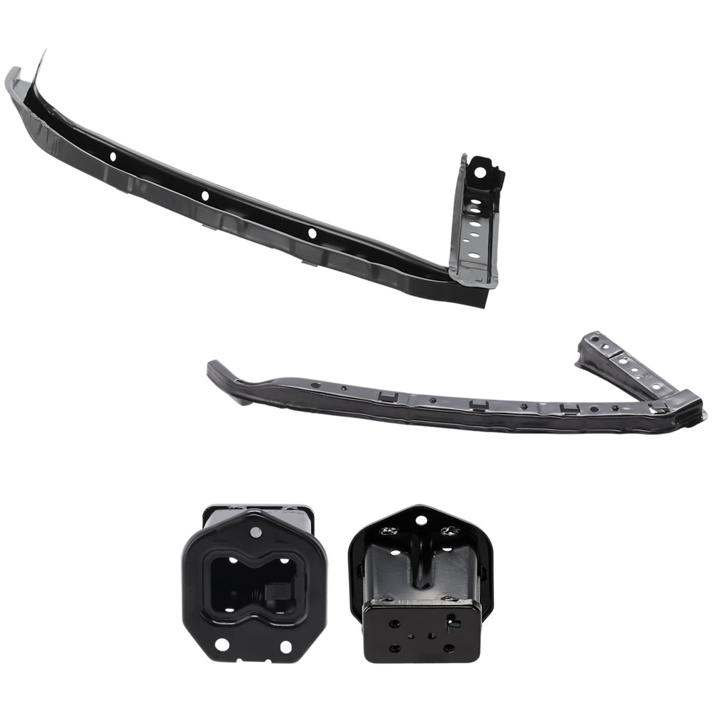 Set of 4 Steel Bumper Face Bar Brackets for Sedan Front Left & Right ...