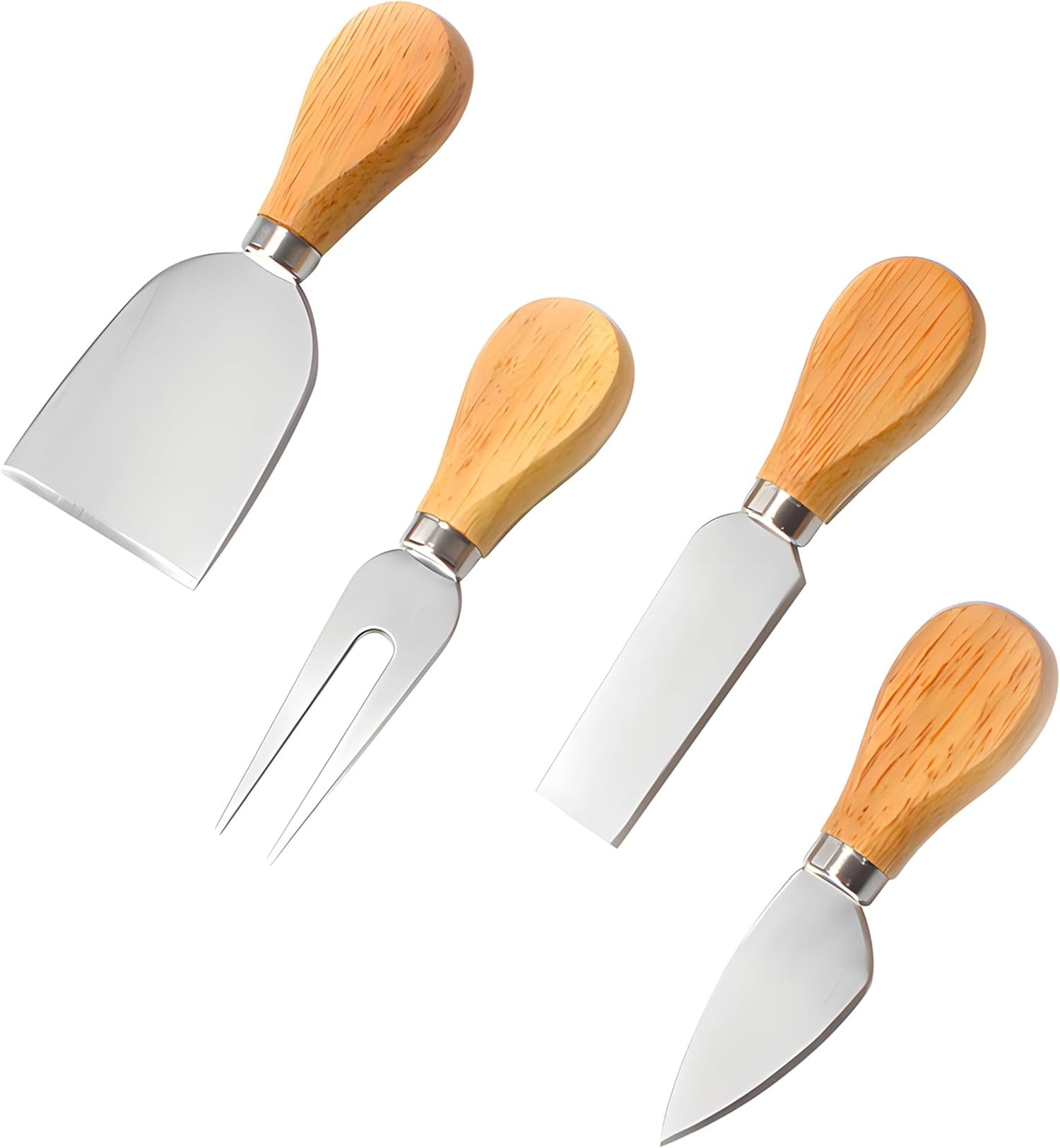 Set of 4 Steel Stainless Cheese Slicer Cheese Cutter,Stainless Steel ...