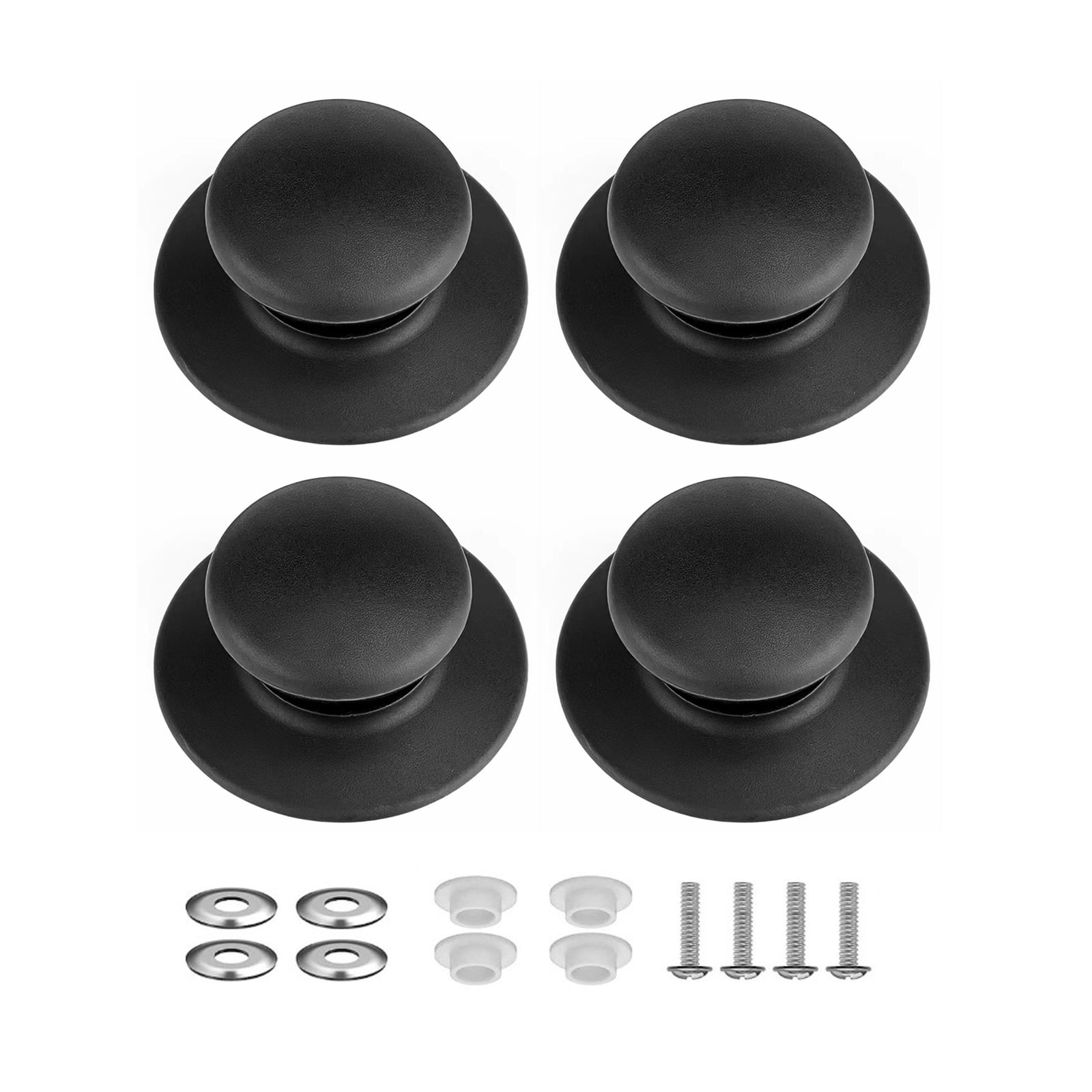 Set of 4 Sturdy Plastic Materials Pan Lid Knobs Easy Installion Designs ...